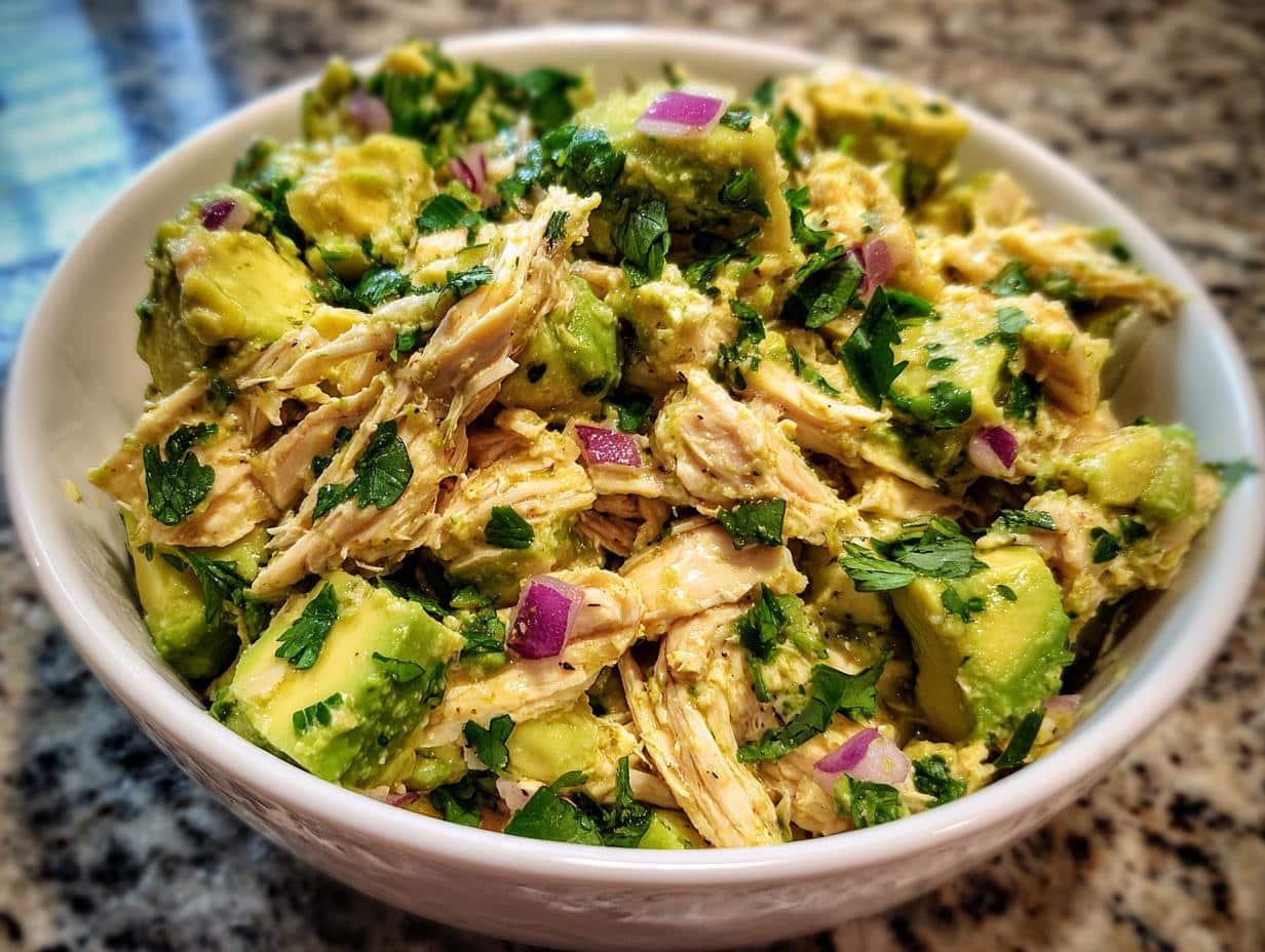 5-Minute Dreamy Avocado Chicken Salad You'll Crave Daily - Maria Recipes