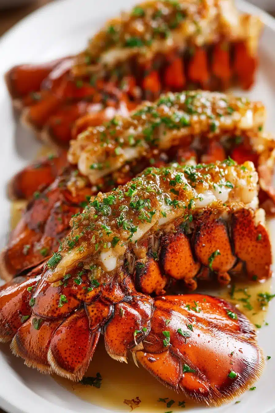 Delicious Honey-Garlic Butter Glazed Cold-Water Lobster Tails Recipe ...
